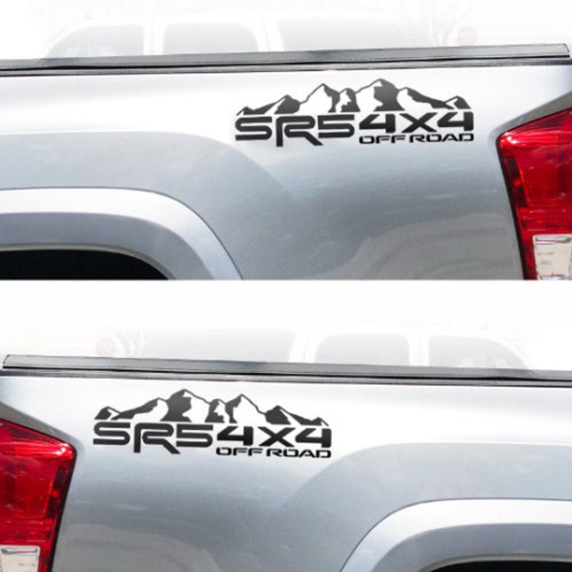 2x Toyota Tundra Tacoma SR5 4X4 OFF ROAD Bed Vinyl Decal Sticker ...