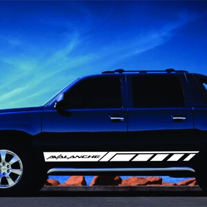 Chevrolet Avalanche Side Rocker Panel Vinyl Decal Sticker Graphics Kit ...