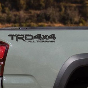 2x Toyota Tundra Tacoma 4X4 All Terrain Mountain Bed Vinyl Decal ...