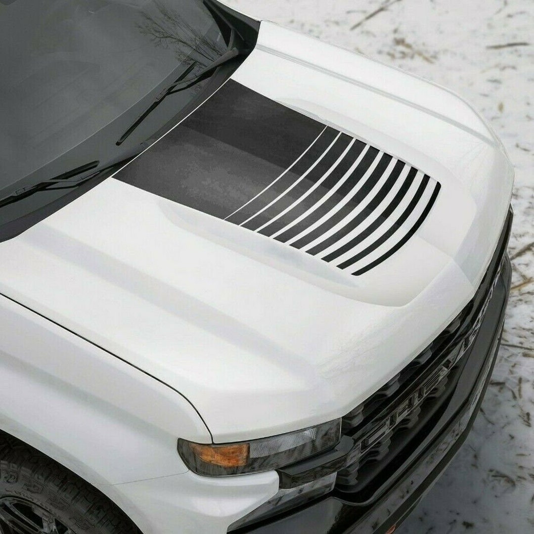 CHEVROLET SILVERADO HOOD Vinyl Decal Sticker Graphics Kit Fits - Etsy