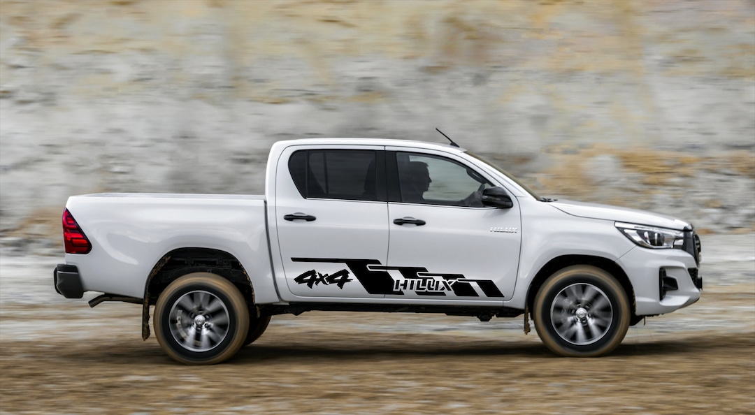 Toyota HILUX 2016 - 2022 4X4 ROCCO ROCKER Panel Vinyl Decal Sticker ...