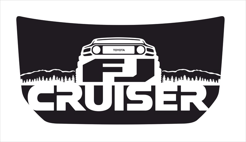 Toyota Fj Cruiser HOOD Vinyl Decal Sticker Graphics Kit - Etsy