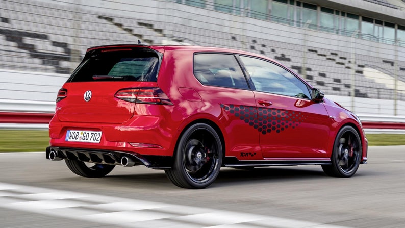 MK7 MK7.5 MK8 VOLKSWAGEN Golf TCR Honeycomb Side Vinyl Decal Sticker ...