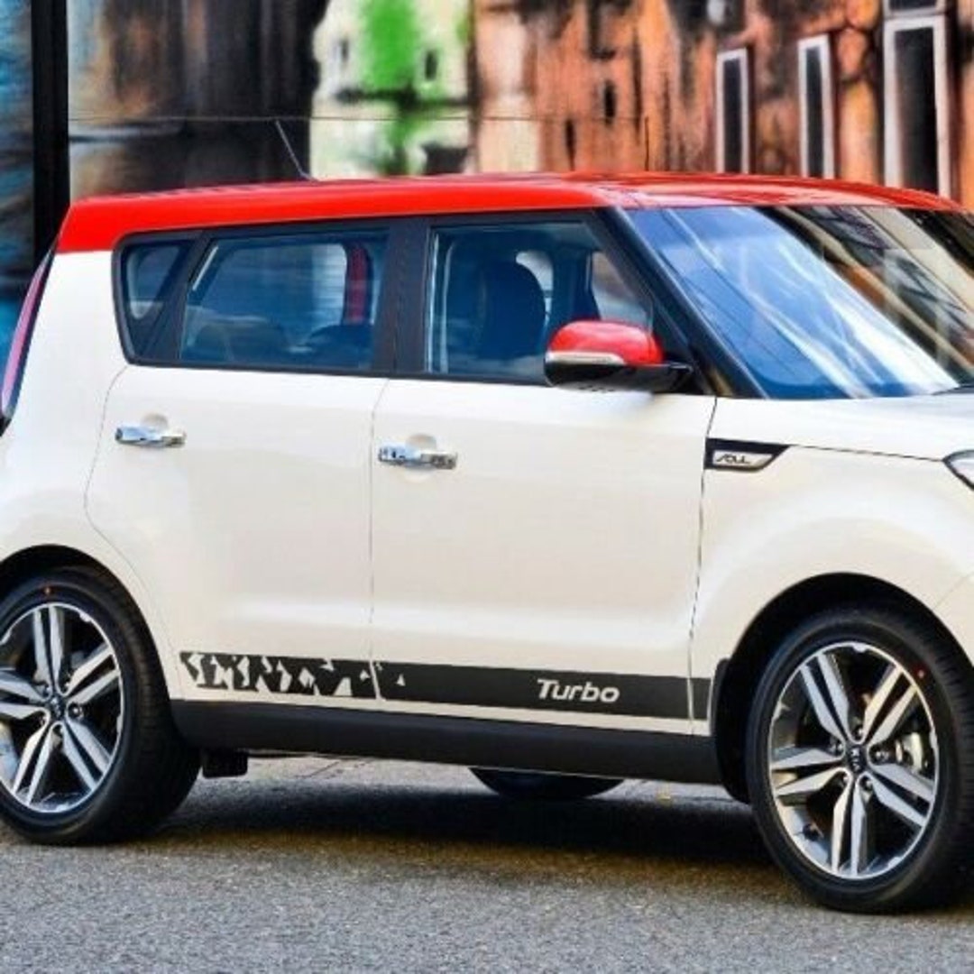 Kia Soul 2014-2018 TURBO Rocker Panel Stripe Vinyl Decal Sticker ...