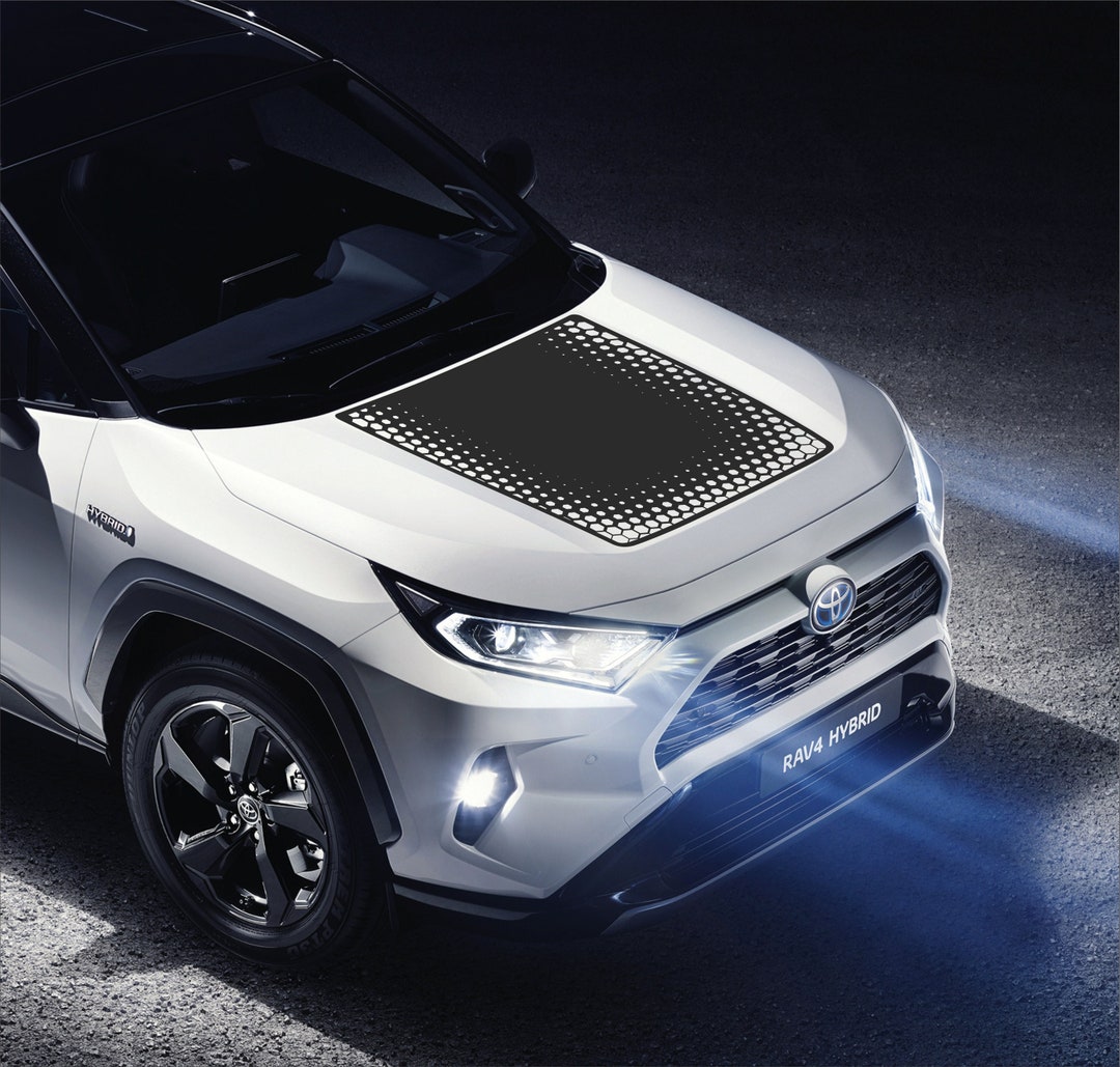 Toyota RAV4 Hood Decal - Custom Vinyl Graphics for RAV4 (2019-2024 ...