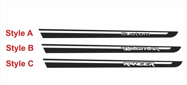 FORD RANGER 2016 2022 Custom Text Rocker Panel and Bed Vinyl - Etsy