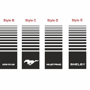 Ford Mustang 2011 - 2014 CUSTOM TEXT HOOD Vinyl Decal Sticker Graphics ...