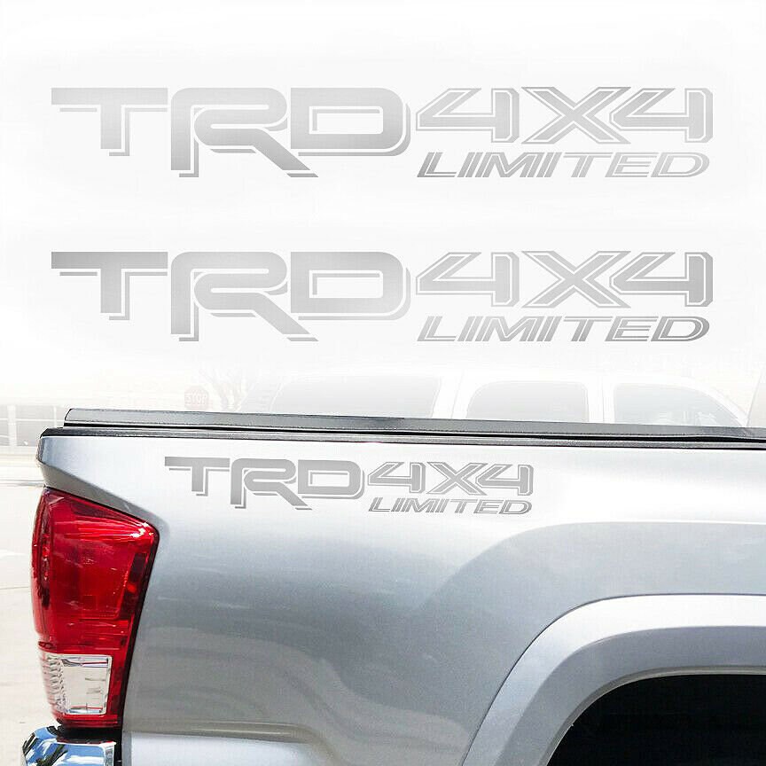 2x Toyota Tundra Tacoma TRD 4X4 LIMITED Bed Vinyl Decal Sticker ...