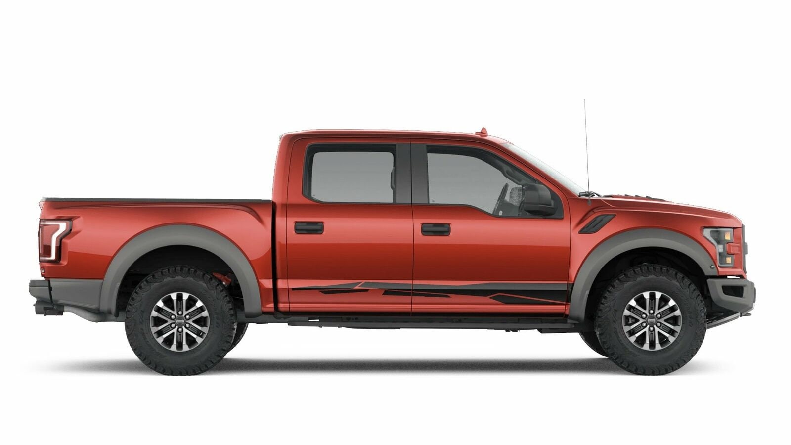 Ford F-150 RAPTOR ROCKER PANEL Stripe Vinyl Decal Sticker Graphics Kit ...