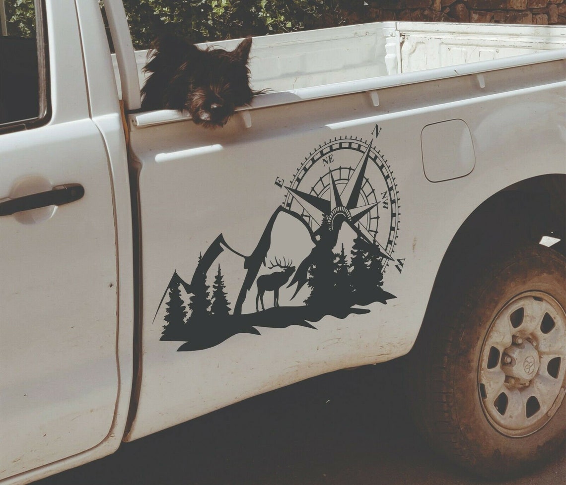 All Trucks Wild Compass Bed Vinyl Decal Sticker Graphics Kit | Etsy