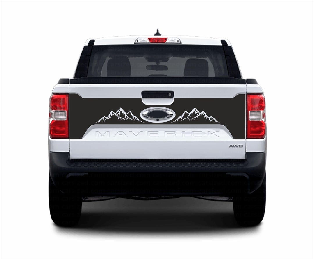 Tailgate Vinyl Back Decal Fits Ford Maverick 2021 - 2024 Sticker ...