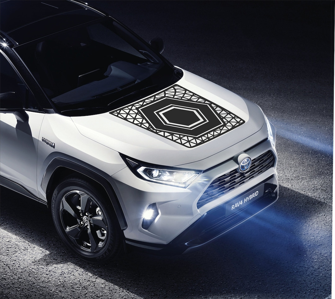 Toyota RAV4 Hood Decal - Custom Vinyl Graphics for RAV4 (2019-2024 ...