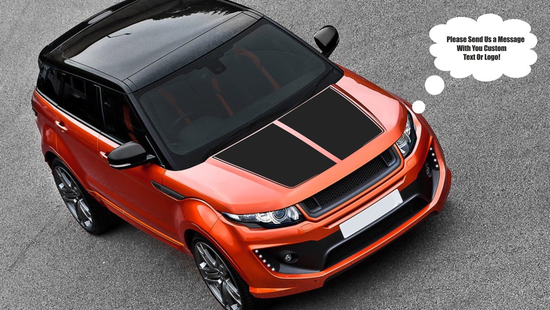 Hood Decal Stickers Graphic Kit Compatible With Range Rover Evoque 2010 ...