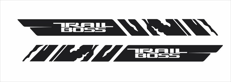 Chevrolet SILVERADO TRAIL BOSS Bedside Vinyl Decal Sticker - Etsy