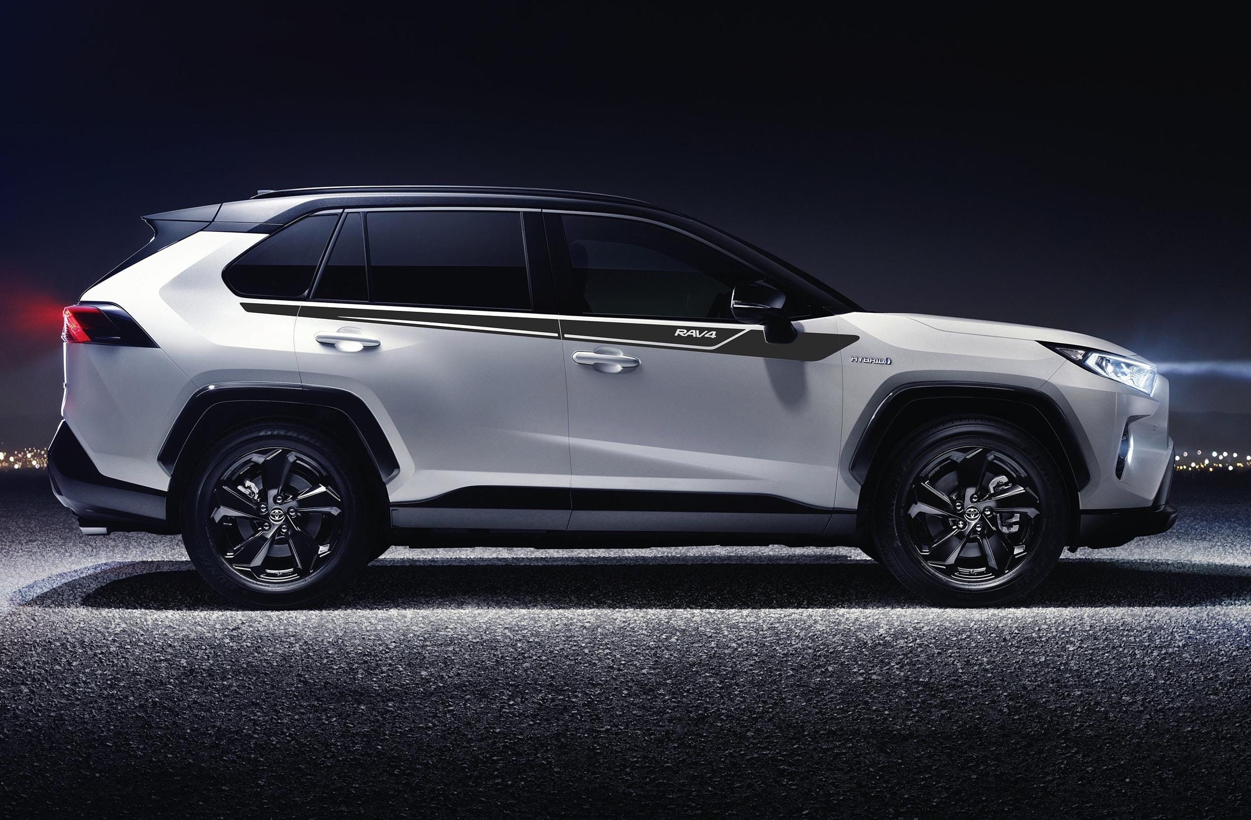 Toyota RAV4 Upper Body Stripe Decals - Custom Vinyl Graphics (2019-2024 ...