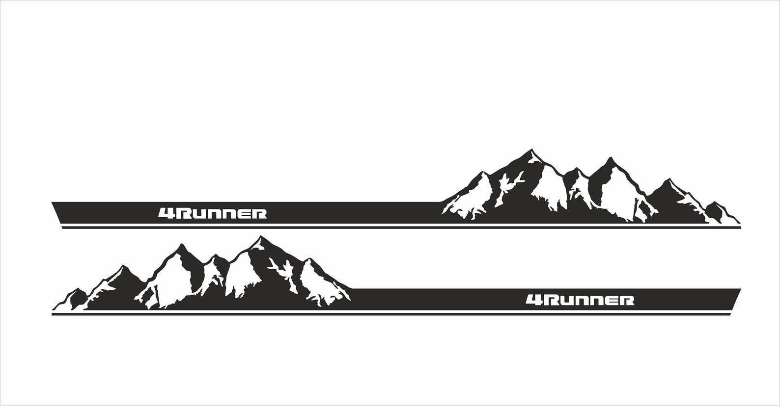 Toyota 4runner MOUNTAIN EDITION Rocker Panel Vinyl Decal Graphics ...