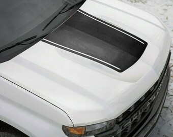 CHEVROLET SILVERADO HOOD Vinyl Decal Sticker Graphics Kit Fits - Etsy
