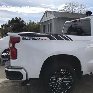 Chevrolet SILVERADO RST BED Vinyl Decal Sticker Graphics Kit Fits Chevy ...