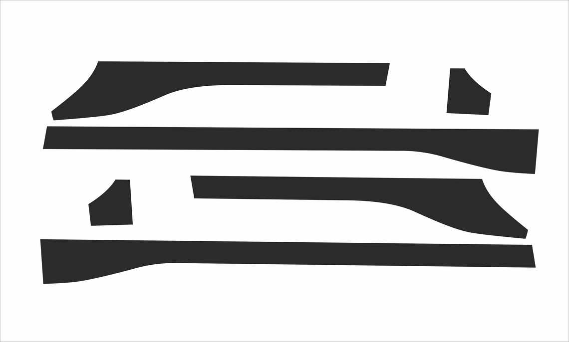 Rocker Panel Side Stripe Decals Stickers Graphic Kit Fits - Etsy