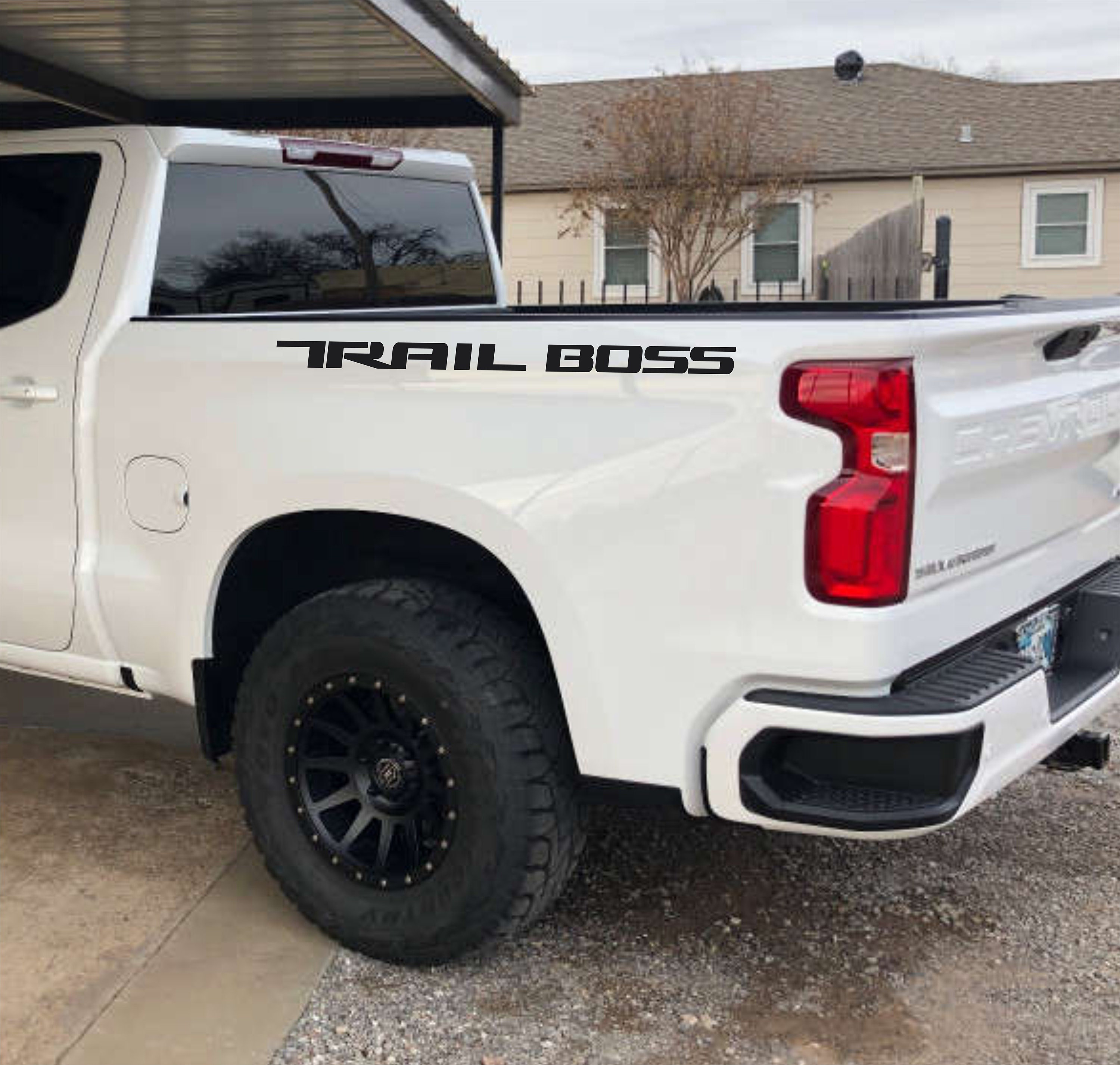 Chevrolet SILVERADO TRAIL BOSS Bedside Vinyl Decal Sticker | Etsy