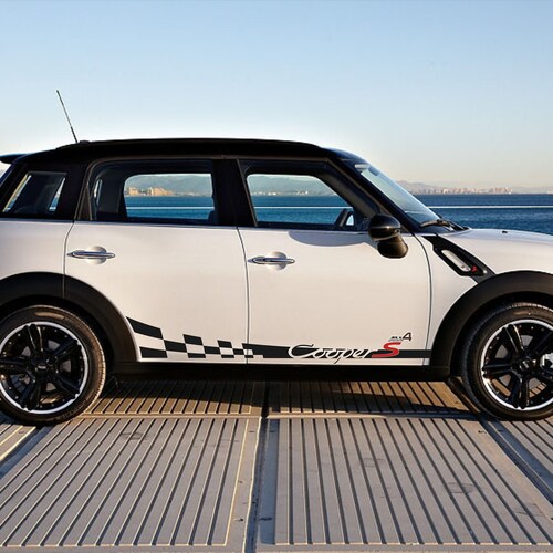 Mini Cooper S Countryman Checkredflag Rocker Panel Vinyl Decal - Etsy