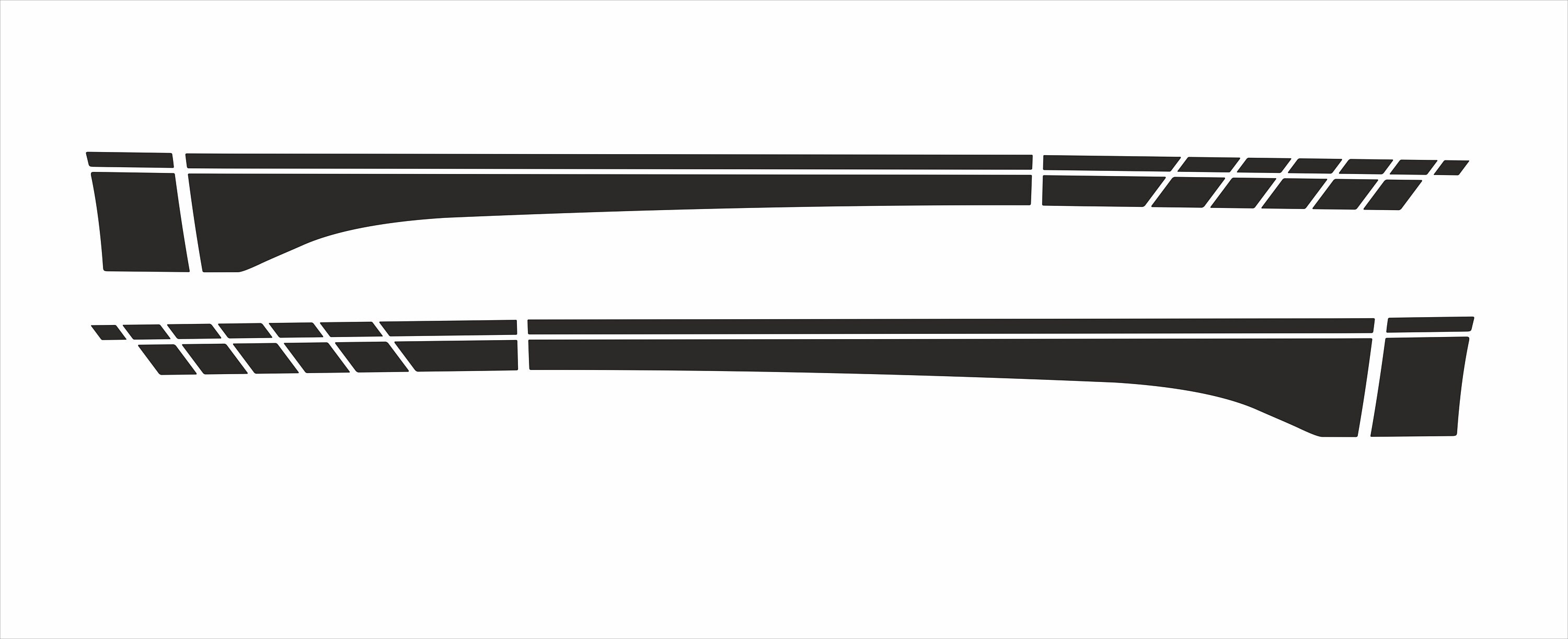 Rocker Panel Side Stripe Vinyl Decal Stickers Compatible With ...