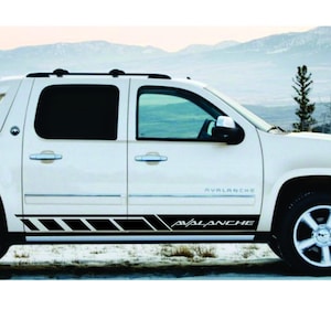 Chevrolet Avalanche Side Rocker Panel Vinyl Decal Sticker Graphics Kit ...