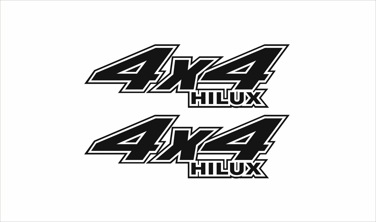 Toyota Hilux 4X4 Bed Vinyl Decal Sticker Graphics Kit | Etsy