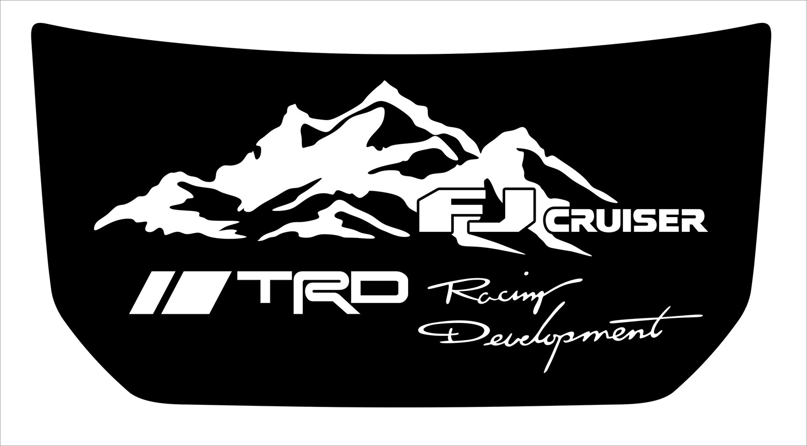 Toyota Fj Cruiser TRD WILD MOUNTAINS Hood Vinyl Decal Sticker - Etsy