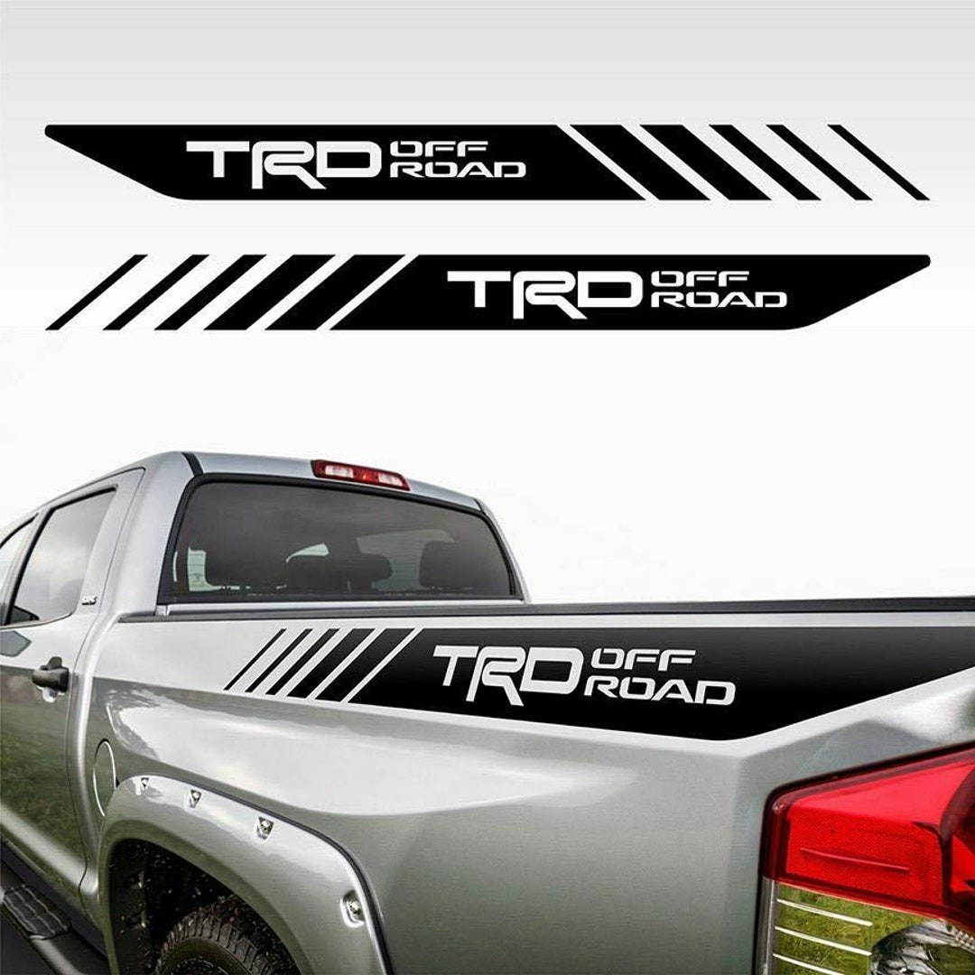 2x Toyota Tundra Tacoma TRD OF ROAD Bed Vinyl Decal Sticker Graphics ...