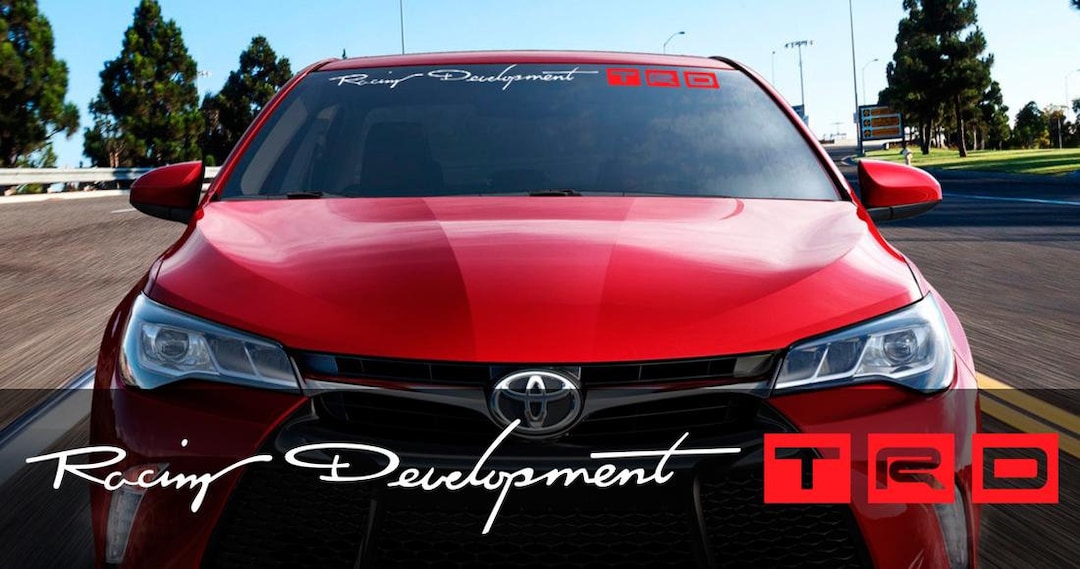 Toyota Racing Development TRD Motorsport Strip Car Windshield Vinyl ...