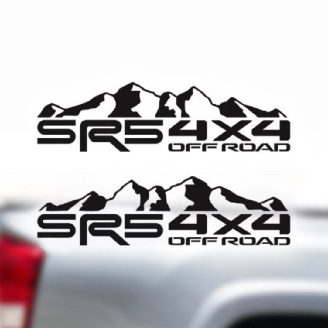 2x Toyota Tundra Tacoma SR5 4X4 OFF ROAD Bed Vinyl Decal Sticker ...