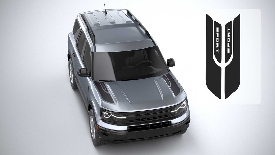 Ford Bronco Sport 2021 - 2024 Split Hood Stripes Vinyl Decal Sticker ...