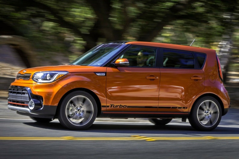 Kia Soul 2014-2018 TURBO Rocker Panel Stripe Vinyl Decal Sticker ...