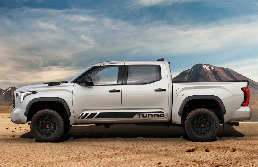 Toyota TUNDRA 2022 and up TURBO Rocker Panel Vinyl Decal Sticker ...