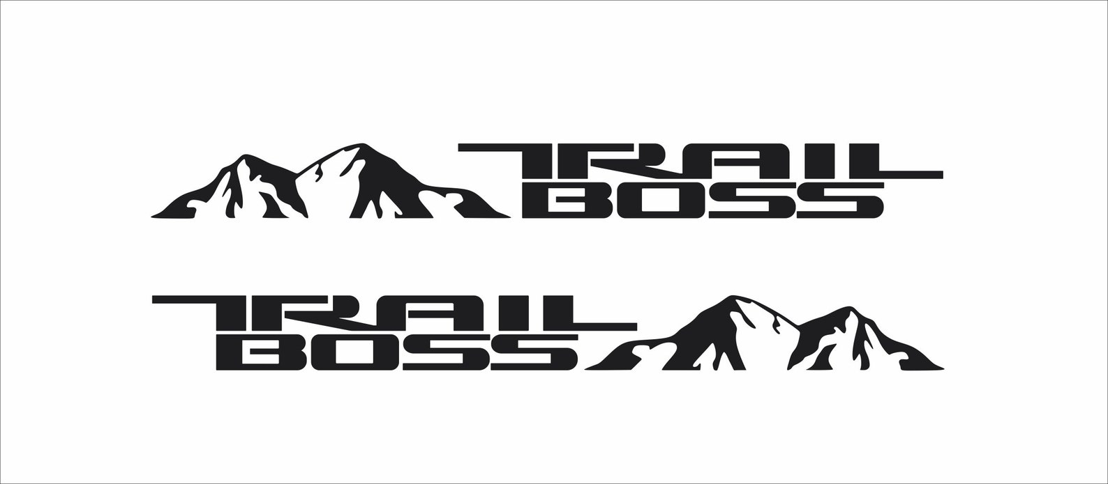 Chevrolet SILVERADO TRAIL BOSS Bedside Vinyl Decal Sticker Graphics Kit ...