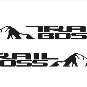 Chevrolet SILVERADO TRAIL BOSS Bedside Vinyl Decal Sticker Graphics Kit ...