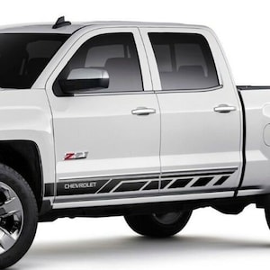 Chevrolet SILVERADO 2014 - 2018 Rocker Panel Vinyl Decal Sticker ...