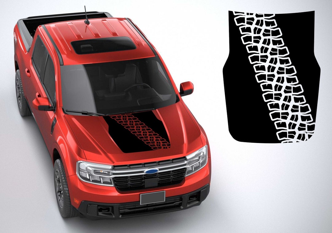 LATEST! Hood Vinyl Decal Fits Ford Maverick 2021 - 2024 Sticker Graphic ...