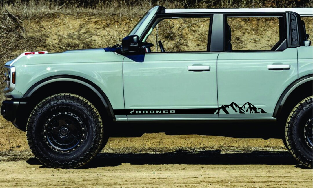 Ford Bronco Sport Wild Mountains ROCKER Panel Vinyl Decal Sticker ...