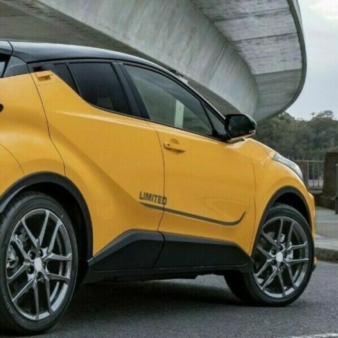 Toyota C-HR Hybrid Sport LIMITED SIDE Vinyl Decal Sticker Graphics Kit ...