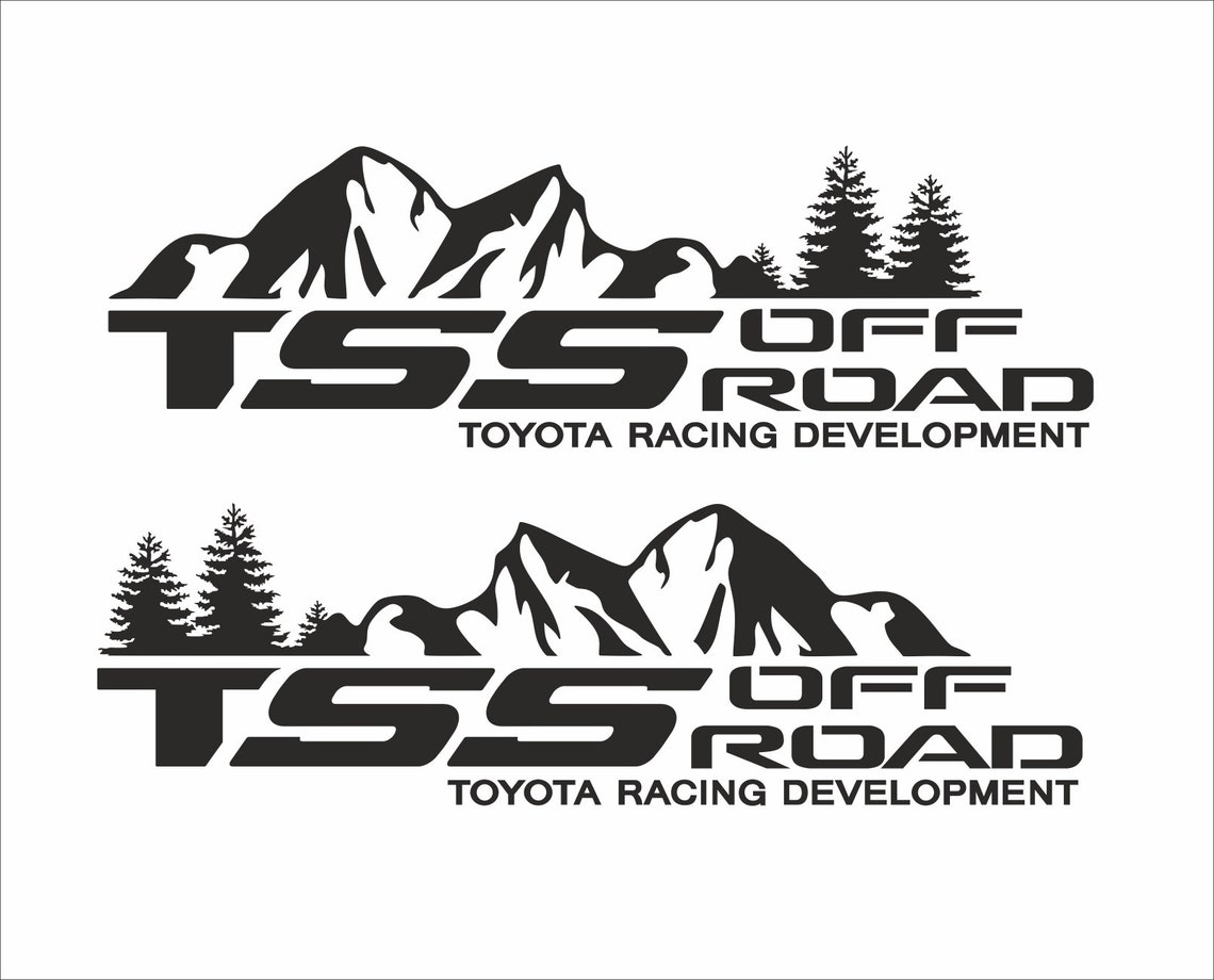 2x Toyota Tundra Tacoma TSS OF ROAD Bed Vinyl Decal Sticker | Etsy