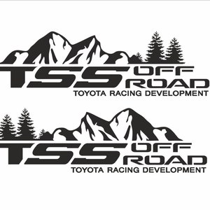 2x Toyota Tundra Tacoma TSS OF ROAD Bed Vinyl Decal Sticker Graphics ...