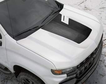 CHEVROLET SILVERADO HOOD Vinyl Decal Sticker Graphics Kit Fits | Etsy