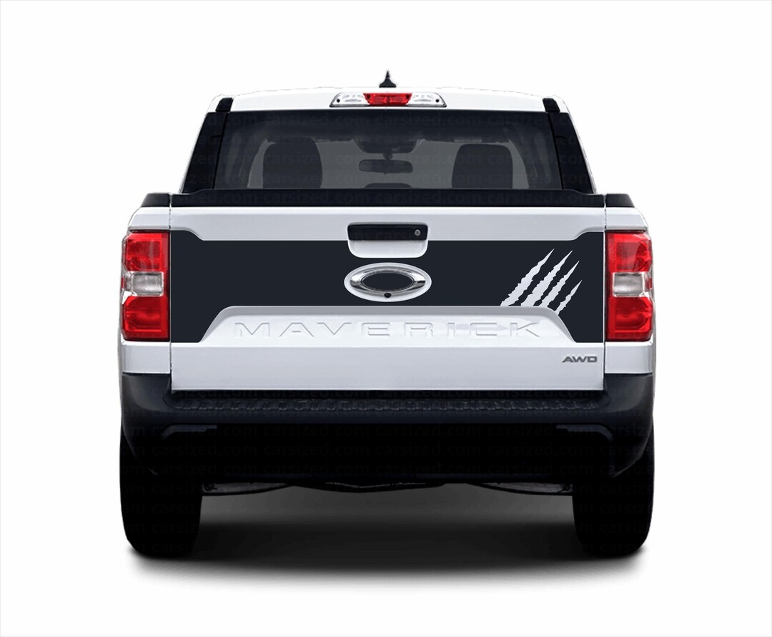 Tailgate Vinyl Back Decal Fits Ford Maverick 2021 - 2024 Sticker ...