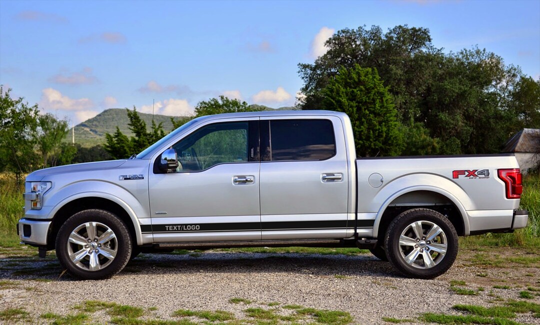 FORD F-150 2016 - 2021 Custom Text ROCKER PANEL Vinyl Decal Sticker ...