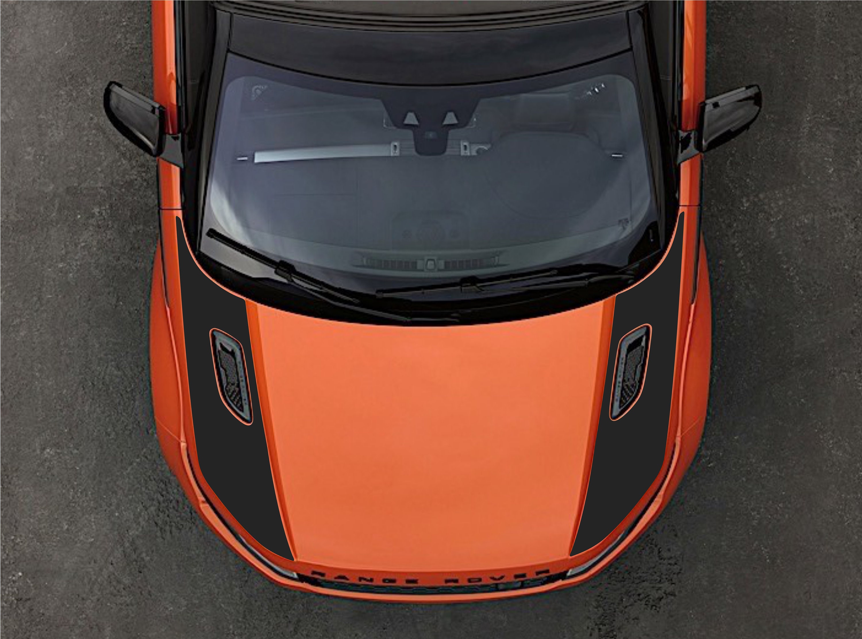 Hood Accent Stripes Decals Stickers Graphic Kit Compatible With Range ...