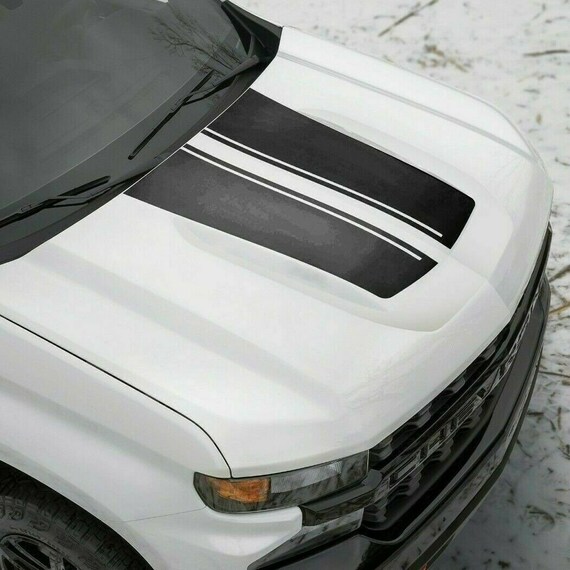CHEVROLET SILVERADO HOOD Vinyl Decal Sticker Graphics Kit Fits | Etsy
