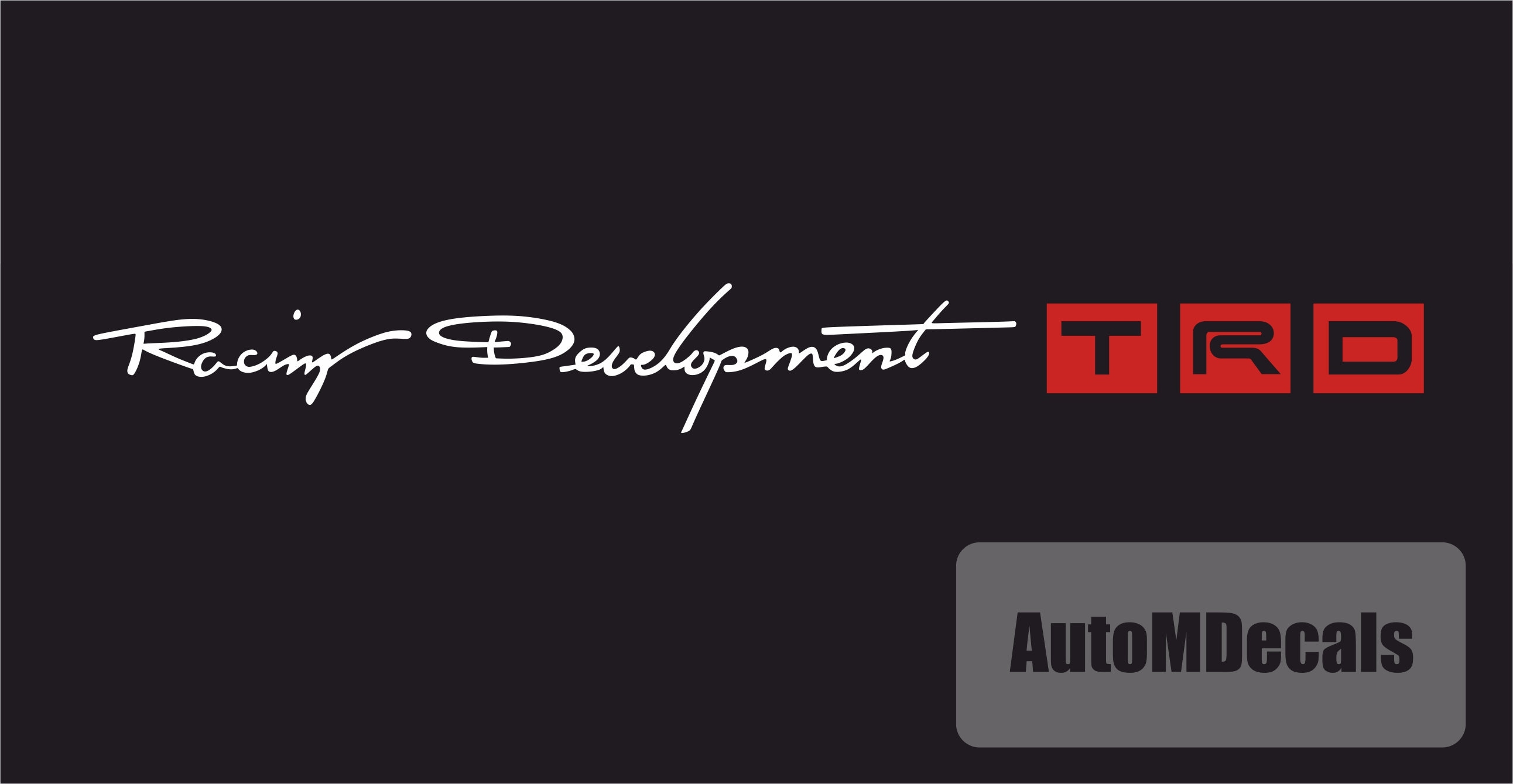 Toyota Racing Development TRD Motorsport Strip Car Windshield Vinyl ...