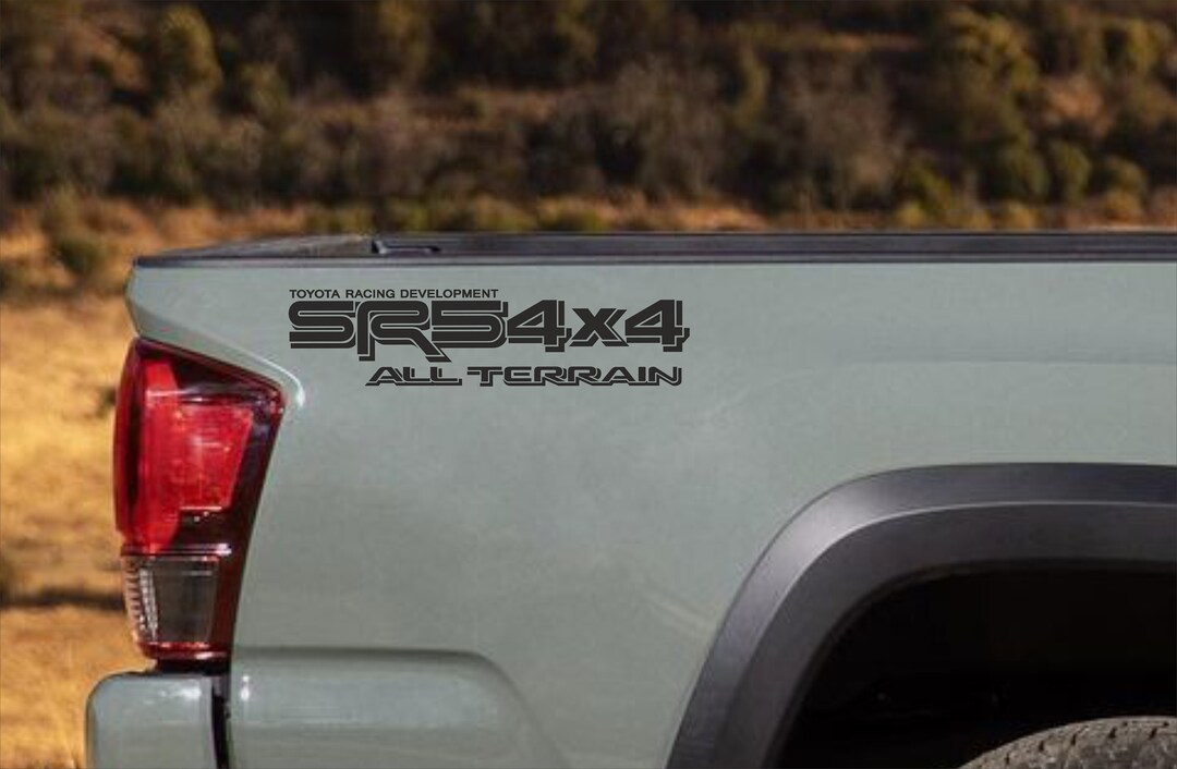 2x Toyota Tundra Tacoma SR5 4X4 All Terrain Mountain Bed Vinyl Decal ...
